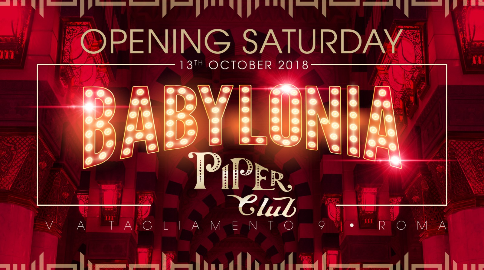 Piper Club Roma | Sabato 13 ottobre Saturday opening | Discoteche Roma